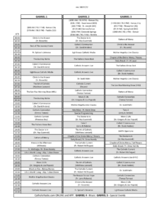 Programming Schedules - Catholic Radio Network
